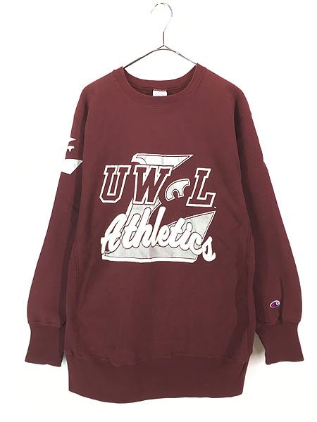 古着 90s Champion Reverse Weave 「University Wisconsin La Crosse」 カレッジ リバース スウェット XL 古着