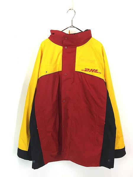古着 DHL 国際宅配便 企業 フリース ライナー 4way ナイロン ジャケット M 古着