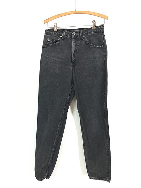 古着 90s USA製 Levi's 550-4159 サルファ ブラック デニム パンツ ジーンズ テーパード W30 L31