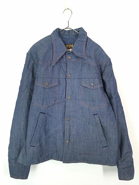 古着 70s USA製 Hansa-Branta by STEARNS デニム グース ダウン ジャケット XL