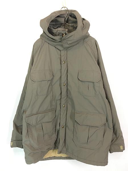 古着 80s USA製 WoolRich 防寒 パデット 2way マウンテン パーカー マウンパ レアカラー Mushroom XL