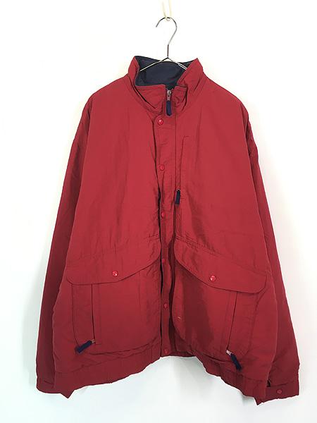 古着 90s USA製 LL Bean 名作 「Windy Ridge Jacket」 パデッド ナイロン ウィンディ リッジ ジャケット XL TALL