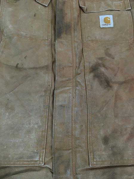 古着 90s USA製 Carhartt ブラウン ダック パデット トラディショナル