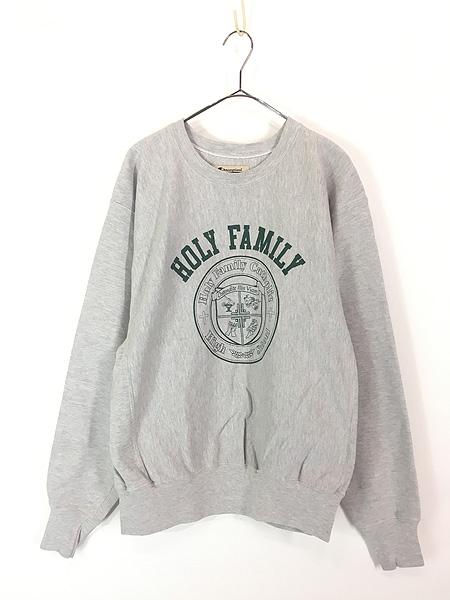 古着 00s Champion Reverse Weave 「HOLY FAMILY」 カトリック リバース スウェット M 古着