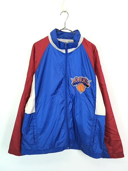 古着 90s NBA New York Knicks クレイジー ナイロン ジャケット L 古着