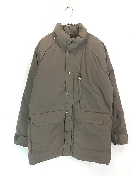 古着 80s USA製 TNF The North Face 茶タグ コットンクロス ダウン ジャケット L 古着