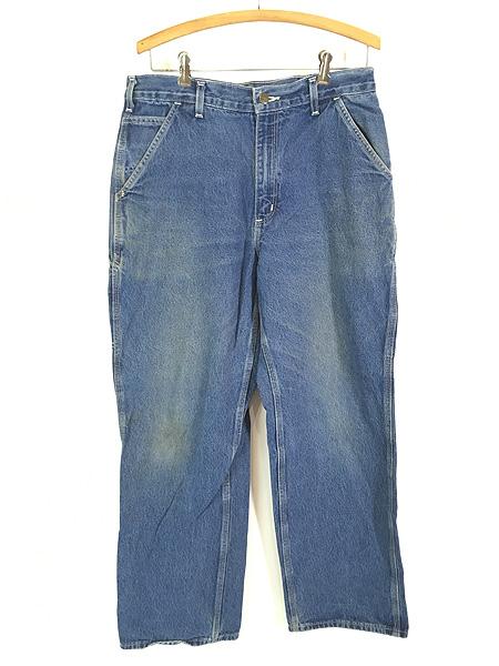 古着 Carhartt デニム ペインター ワーク パンツ W34 L30 古着