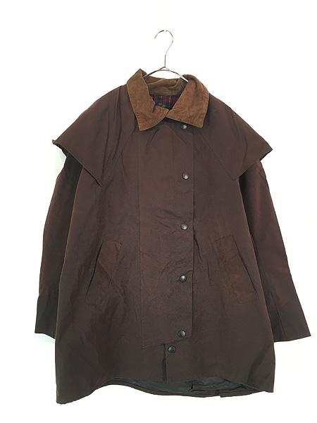 古着 90s- New Zealand製 Barbour × Backhouse 名作 オイルド ワックス ストックマンズ コート 40 ミント!!