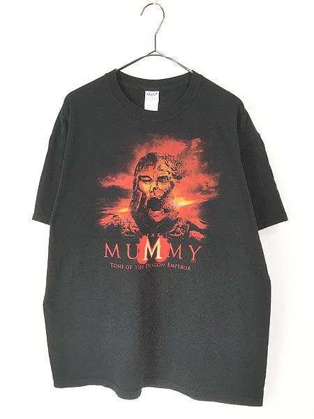 古着 00s THE MUMMY RETURNS ハムナプトラ3 呪われた皇帝の秘宝 アクション 映画 ムービー プロモ Tシャツ L 古着