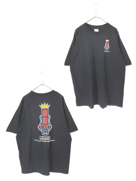 古着 90s USA製 B.B. KING 「BB KING'S BLUES CLUB」 R&B ブルース ミュージック Tシャツ XL