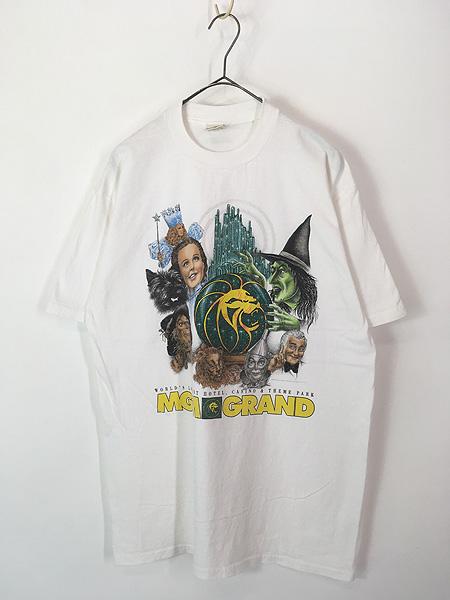 古着 90s USA製 The Wizard Of Oz オズの魔法使い 「MGM GRAND」 ミュージカル ムービー Tシャツ L位 古着