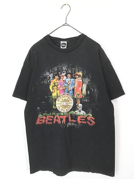 古着 00s The Beatles 「Sgt. Pepper's Lonely Hearts Club Band」 フォト ロック バンド Tシャツ L
