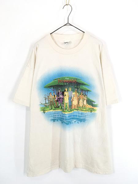 古着 90s USA製 Disney Pocahontas ポカホンタス Tシャツ 2XL 古着