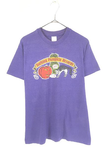 古着 80s Frank Zappa Barking Pumpkin Records 「聖糞 Holy shit!」 ロック ミュージック レーベル Tシャツ L位