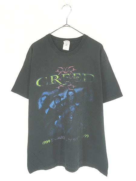 古着 90s CREED 「Human Clay Tour 1999」 ツアー オルタナ ハード  ロック バンド Tシャツ XL
