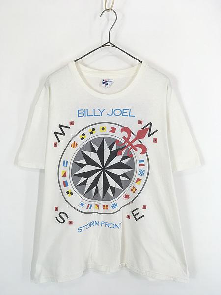 古着 80s USA製 Billy Joel 「Storm Front Tour 89-90」 ツアー ロック ミュージック Tシャツ XL