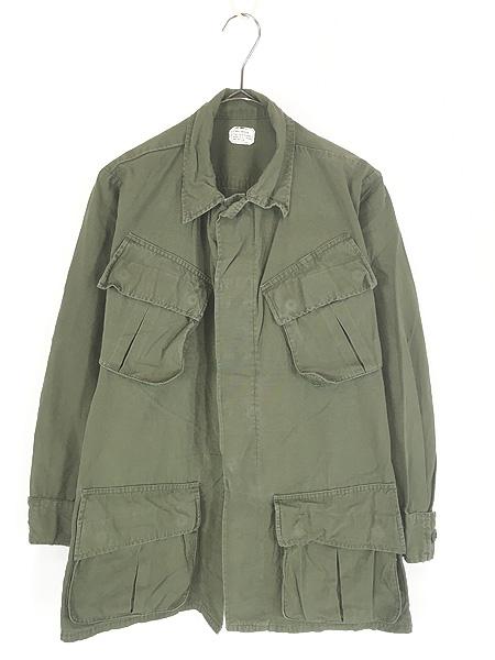 古着 60s 米軍 US 4th ポプリン ベトナム ジャングル ファティーグ トロピカル ジャケット XS-R