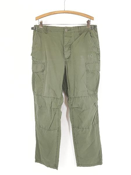 古着 80s 米軍 US ノンリップ ポプリン DBU Wニー コンバット カーゴ パンツ M-R