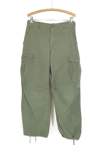 古着 60s 米軍 US 「4th」 リップストップ ポプリン ジャングル ファテーグ トロピカル カーゴ パンツ S-R