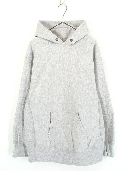 古着 80s USA製 Champion Reverse Weave 完全目なし リバース スウェット パーカー XL 古着