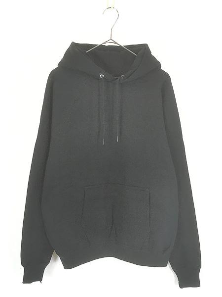 古着 80s USA製 Discus 無地 ソリッド ラグラン ヘビーウェイト スウェット パーカー ブラック M ミント!!