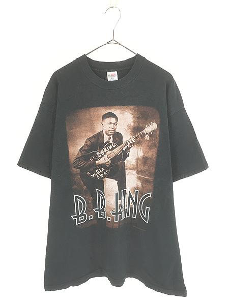 古着 90s B.B. KING 「King of the Blues World Tour」 フォト ツアー R&B ブルース ミュージック Tシャツ XL