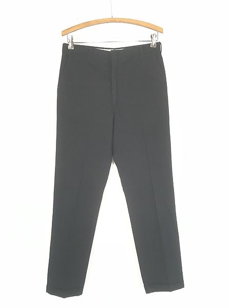 古着 60s Levi's STA-PREST ノータック ブラック コットン レーヨン スラックス スタプレ パンツ スリム!! W31 L30
