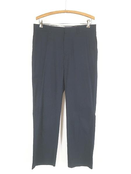 古着 Polo Ralph Lauren シルク コットン ノータック スラックス パンツ ストレートW34 L30 古着