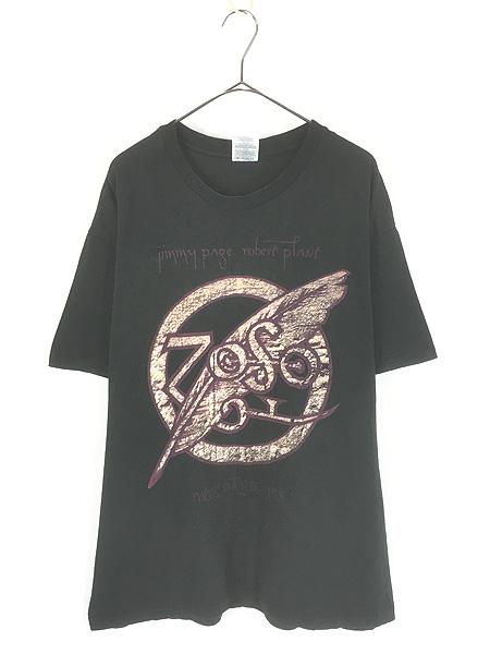 古着 90s LED ZEPPELIN Jimmy Page Robert Plant 「World Tour 1995」 ヘヴィ メタル ロック バンド Tシャツ XL