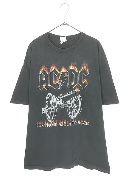 古着 00s AC/DC 「For Those About to Rock」 ヘヴィ メタル ロック バンド Tシャツ XL