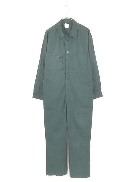 古着 70s USA製 Lee Union-Alls コットンツイル ワーク オールインワン つなぎ オリーブグリーン 40S