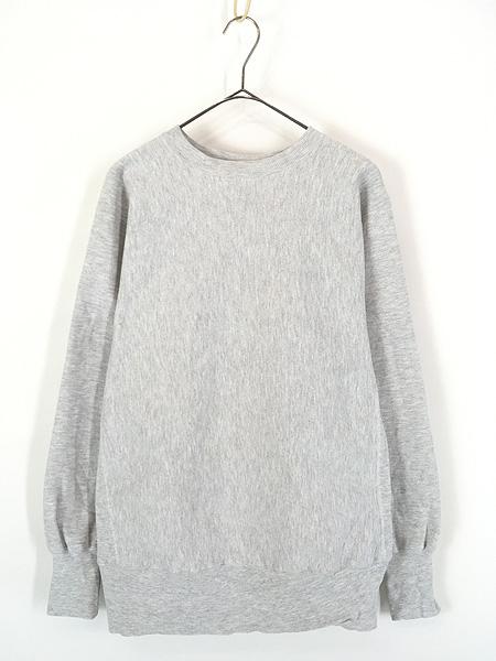 古着 90s Champion Reverse Weave 目なし リバース スウェット グレー L