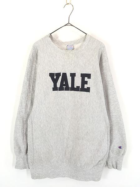 古着 90s USA製 Champion Reverse Weave 「YALE」 ストレート リバース スウェット XXL!!