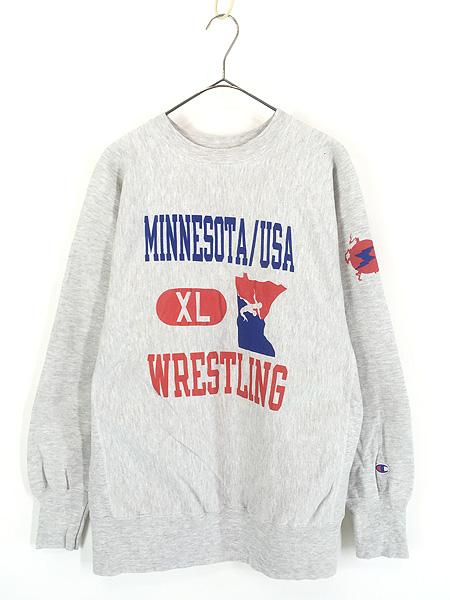 古着 90s Champion Reverse Weave 「MINNESOTA/USA」 レスリング リバース スウェット XL