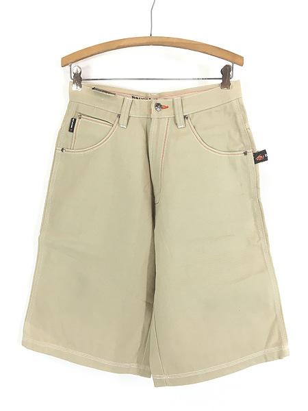 「Deadstock」 古着 Bruce Lee 7ポケット ベージュ カラー デニム ショーツ ショート パンツ W30