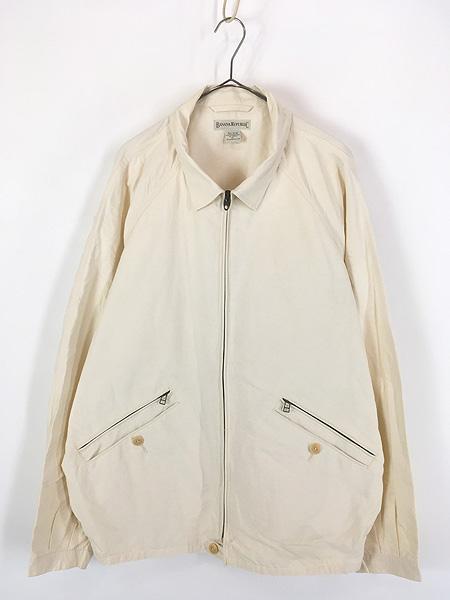 古着 90s BANANA REPUBLIC コットン ナイロン シェル スポーツ ジャケット XL