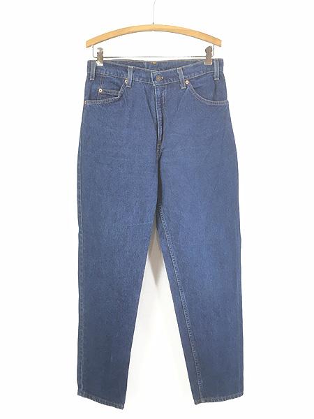 古着 90s USA製 Levi's 550-0215 濃紺 ブルー デニム パンツ ジーンズ テーパード W31 L31