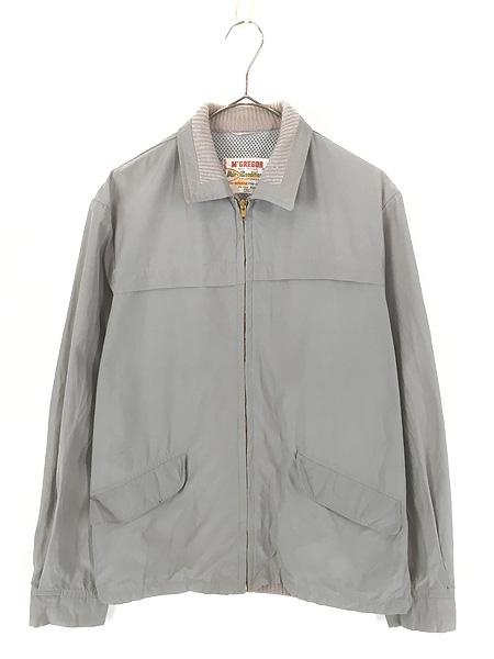 古着 70s USA製 McGREGOR 「Air Conditioned」 エアコン 撥水 コットン レーヨン ドリズラー ジャケット ブルゾン 38