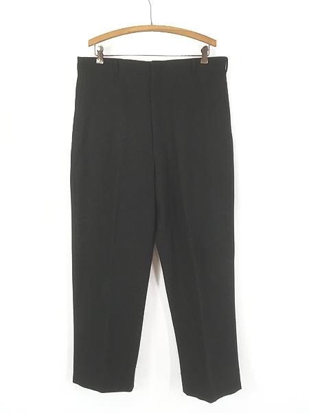古着 50-60s シンチバック フランネル ウール スラックス パンツ W35 L31