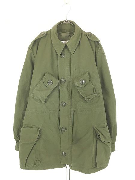古着 90s カナダ軍 MK2 ミリタリー GS コットンキャンバス コンバット フィールド コート ライナー付 XL位