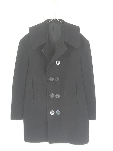 古着 40s 米軍 US Navy 10ボタン ミリタリー 防水 防寒 メルトン ウール Pコート 42位