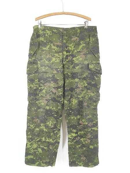 古着 00s カナダ軍 CADPAT デジタル カモ 迷彩 ミリタリー Wニー カーゴ パンツ 7038