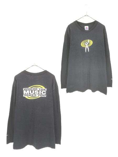 古着 90s SONY WALKMAN 「Where the Music Takes You」 音楽 ミュージック 長袖 Tシャツ ロンT L