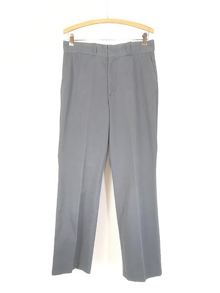 古着 80s USA製 BIG MAC コットンツイル ワーク チノ パンツ ストレート チャコール W31 L30