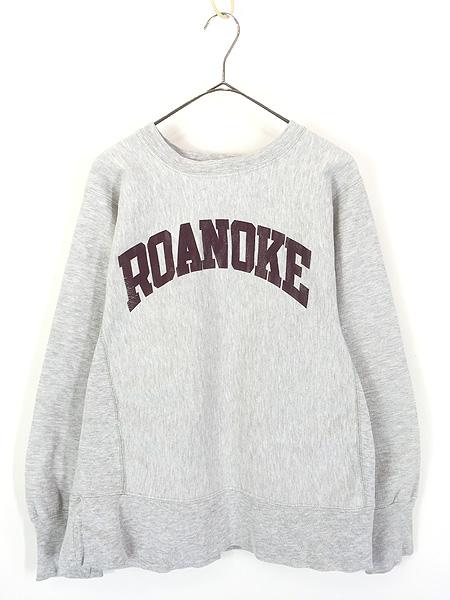 古着 80s USA製 Champion Reverse Weave 「ROANOKE」 カレッジ リバース スウェット M