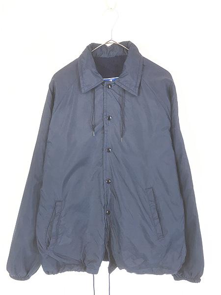 古着 80s USA製 Champion 裏ボア 無地 ソリッド 2way オールド ナイロン コーチ ジャケット M