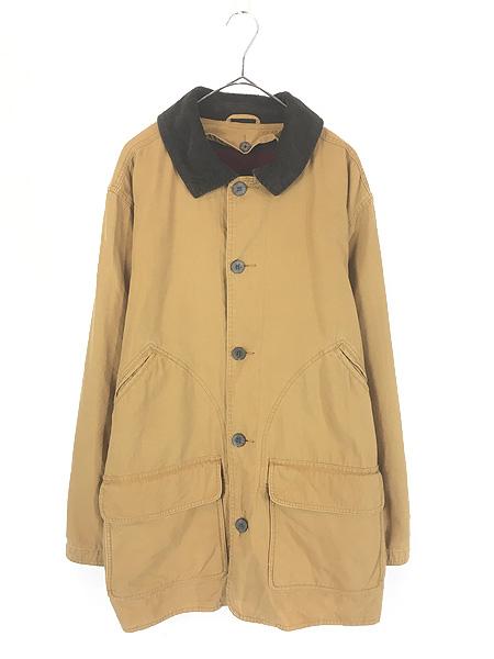 古着 00s WoolRich 襟コーデュロイ ハンティング カバーオール ジャケット ライナー完備 L ミント!!
