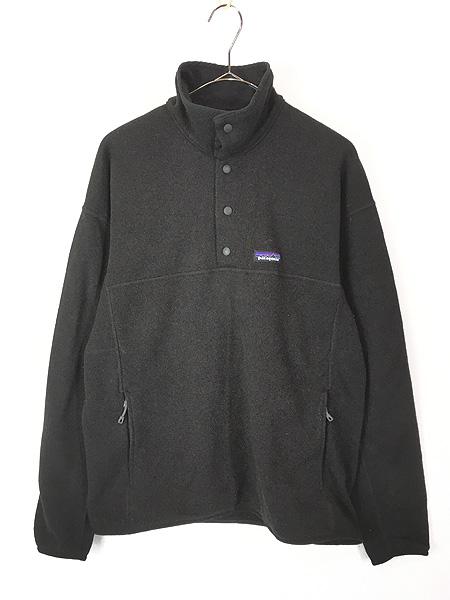 古着 18s Patagonia ライトウェイト ベターセーター マースピアル プルオーバー フリース ジャケット 黒 M 古着