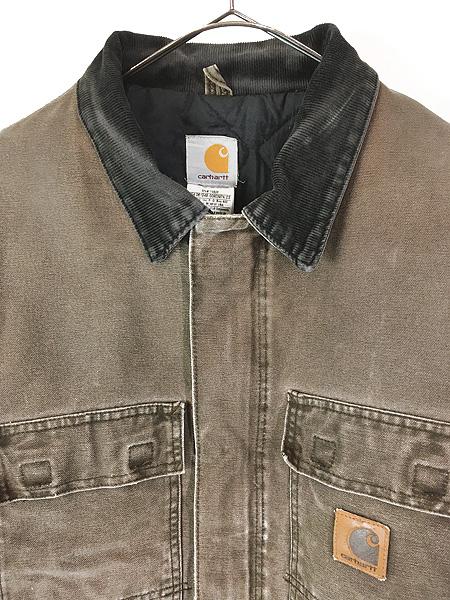 古着 00s Carhartt チョコレート ダック パデット トラディショナル