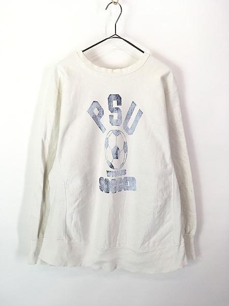 古着 80s USA製 Champion Reverse Weave 貴重!! 内縫い 「PSU」 カレッジ サッカー リバース スウェット L 古着